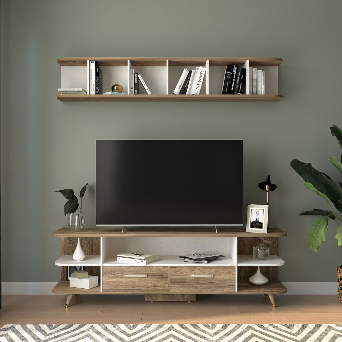 Modern beige Tv table | HUB furniture | Living room